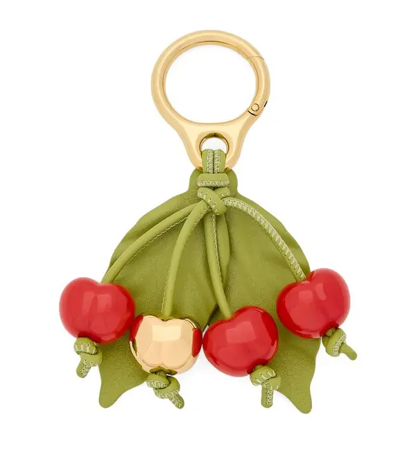 Loewe X Paula's Ibiza Cherry Bag Charm - Green