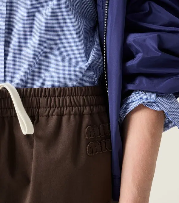 Miu Miu Cotton Logo Track Pants