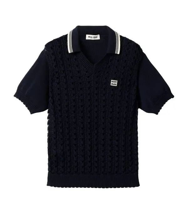 Miu Miu Cotton Polo Sweater