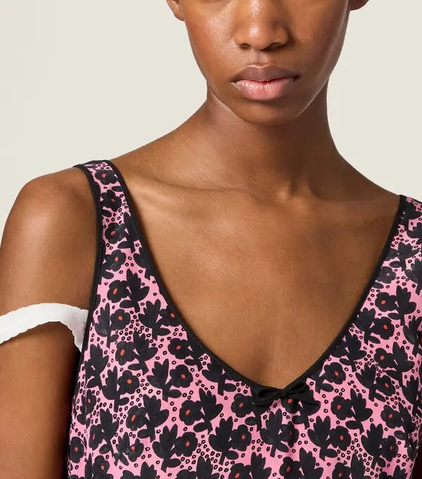 Miu Miu Floral Print Mini Dress