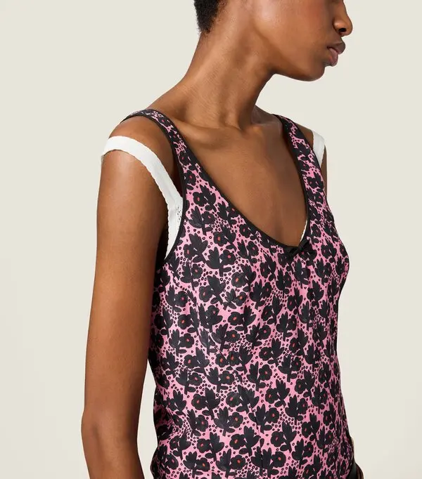 Miu Miu Floral Print Mini Dress