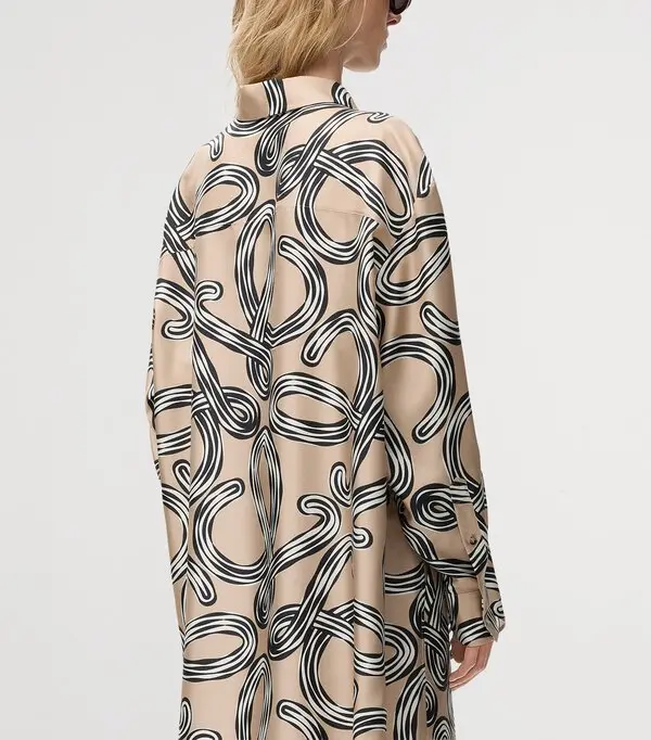 Loewe Silk Oversized Shirt - Beige