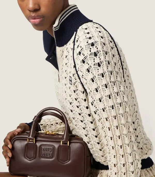 Miu Miu Crochet Zip-up Cardigan