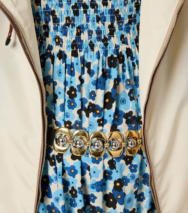 Miu Miu Silk Floral Print Mini Dress