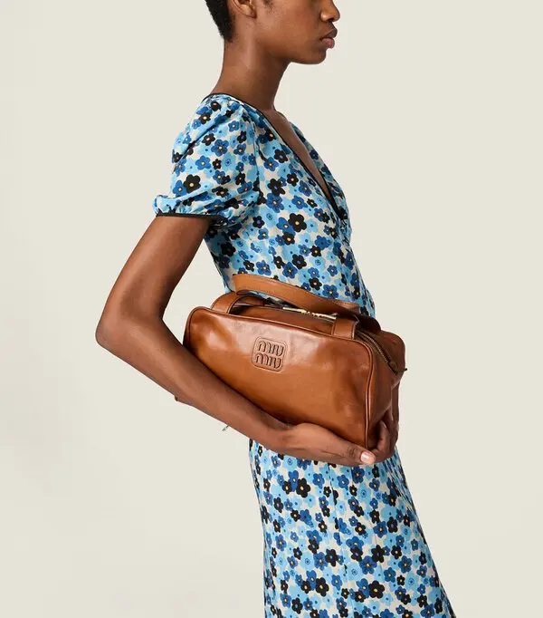 Miu Miu Silk Crepe De Chine Midi Dress