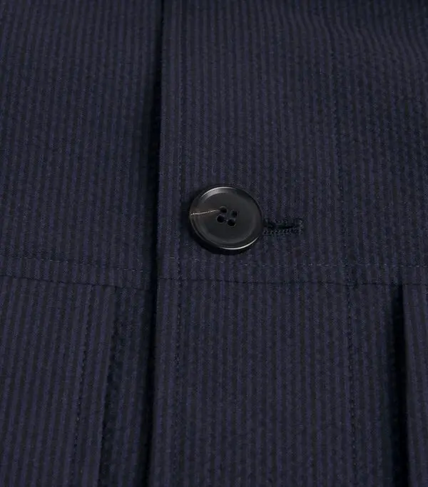 Paul Smith Seersucker Twin-pocket Overshirt - Blue