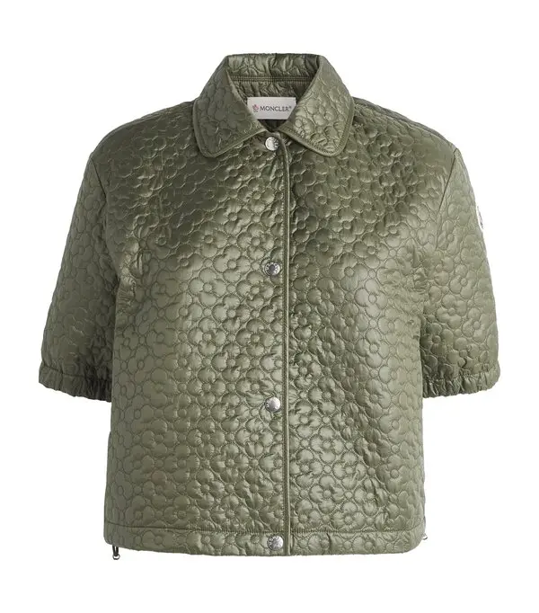 Moncler Floral-quilted Overshirt