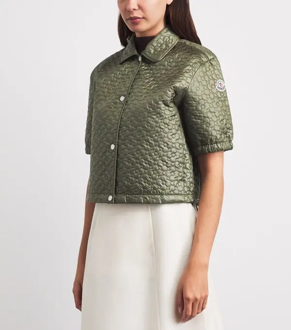 Moncler Floral-quilted Overshirt