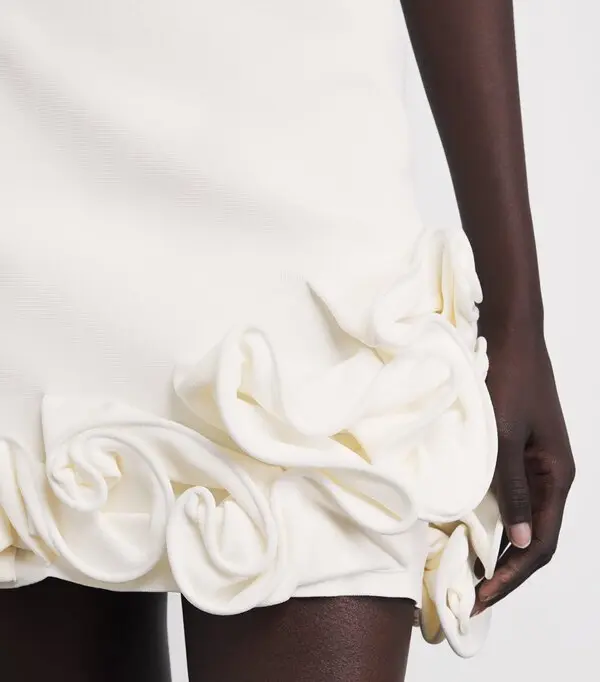 Sandro Knitted Floral Mini Skirt