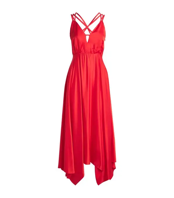 Sandro Asymmetric Maxi Dress