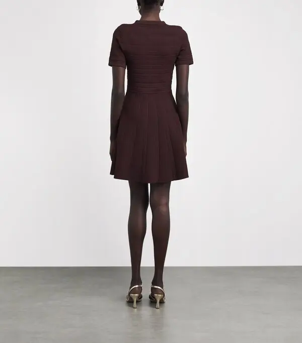 Sandro Knitted Mini Dress - Brown