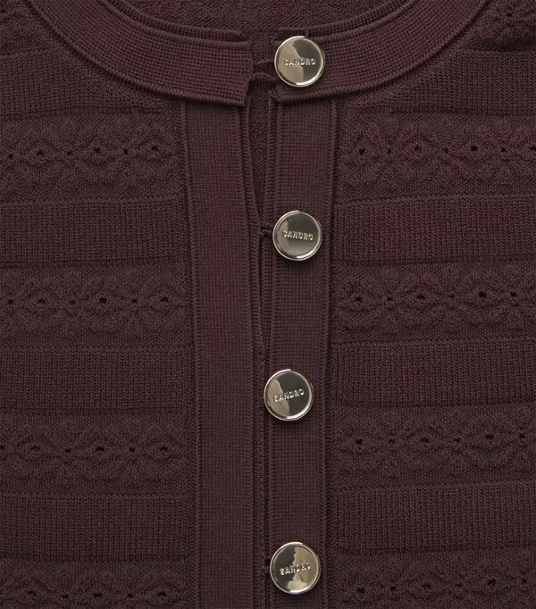 Sandro Knitted Mini Dress - Brown