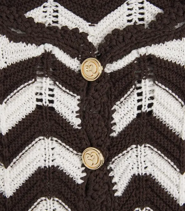 Maje Cotton Knitted Mini Dress
