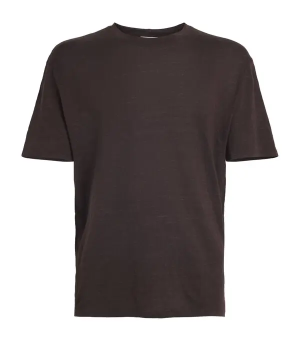 Sandro Linen T-shirt - Brown