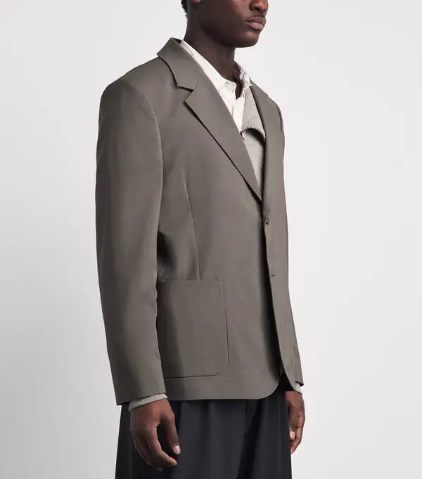FRAME Virgin Wool Unstructured Blazer