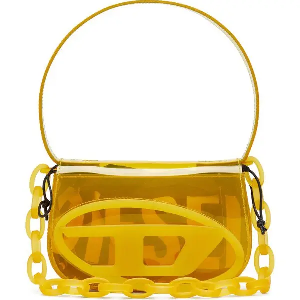 DIESEL® 1dr Iconic Transparent Tpu Shoulder Bag - Yellow