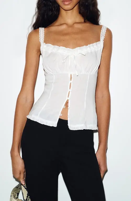 REFORMATION Eveline Split Front Camisole