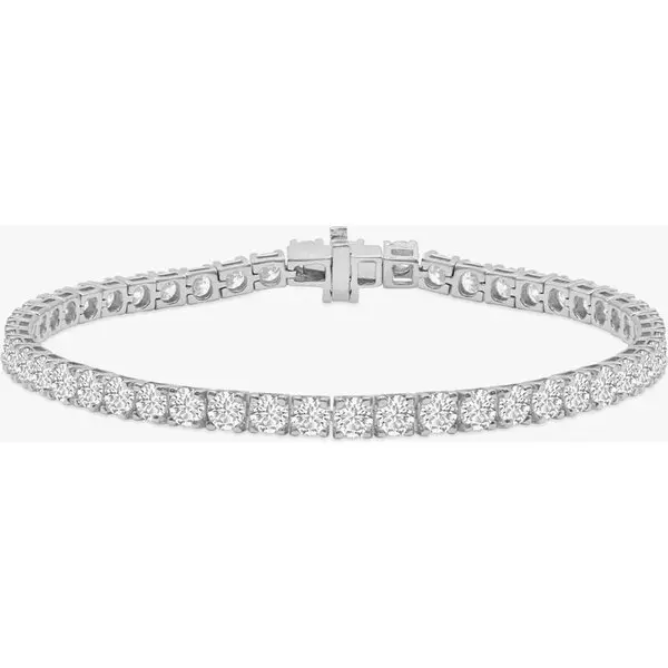 SEREIA OFFICIAL 14k Gold Lab Diamonds 5 Carats The Classic Tennis Bracelet - White Gold