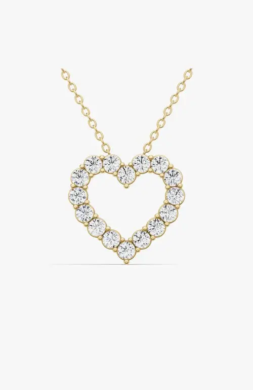 SEREIA OFFICIAL 14k Gold 1 Ct With Lab Diamonds Sereia's Heart Pendant - Yellow Gold
