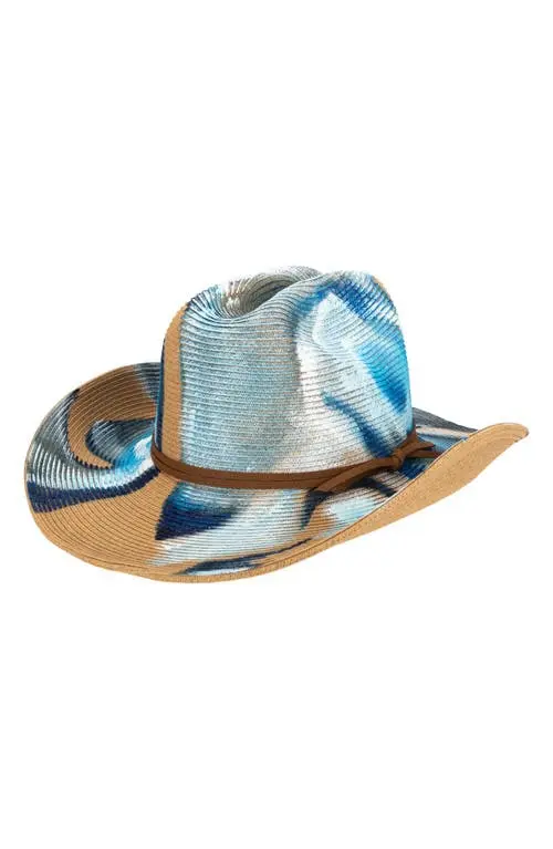 San Diego Hat Drift Painted Cowboy Hat - Blue