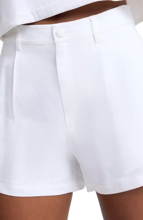 Onia Tailored Stretch Linen Short - White
