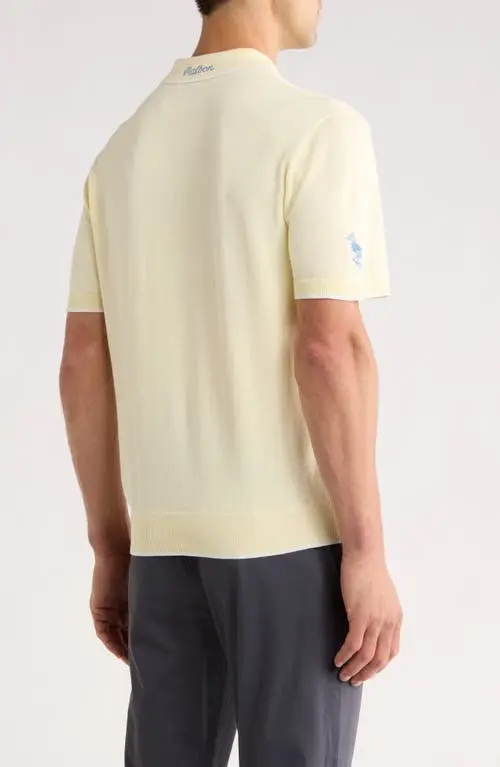 MALBON Blue Jay Knit Polo