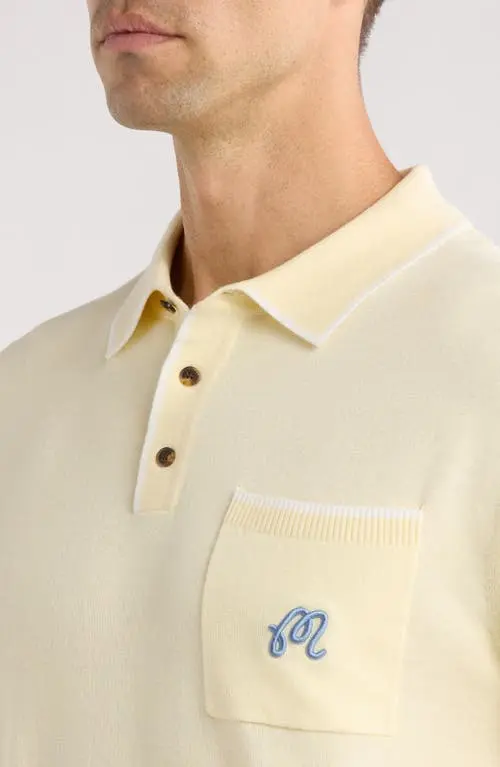 MALBON Blue Jay Knit Polo