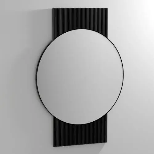 MODERNIZED POTTERY Sol Mirror - Midnight Black