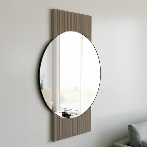 MODERNIZED POTTERY Sol Mirror - Muted White