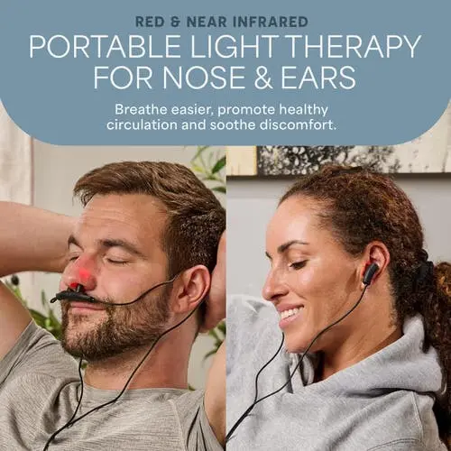 LIFEPRO Red Light Therapy Device For Nose & Ears Infrared Sinus Relief