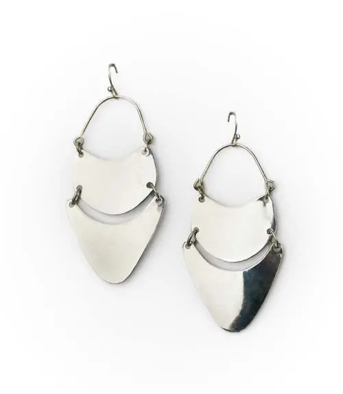 MATR BOOMIE Iyla Geometric Statement Earrings - Silver