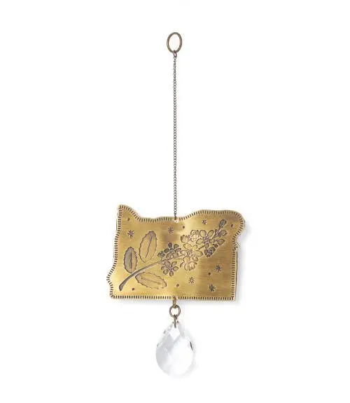 MATR BOOMIE Oregon State Grape Engraved Suncatcher - Brass