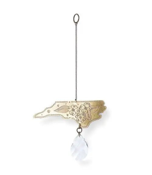 MATR BOOMIE North Carolina State Dogwood Engraved Suncatcher - Brass