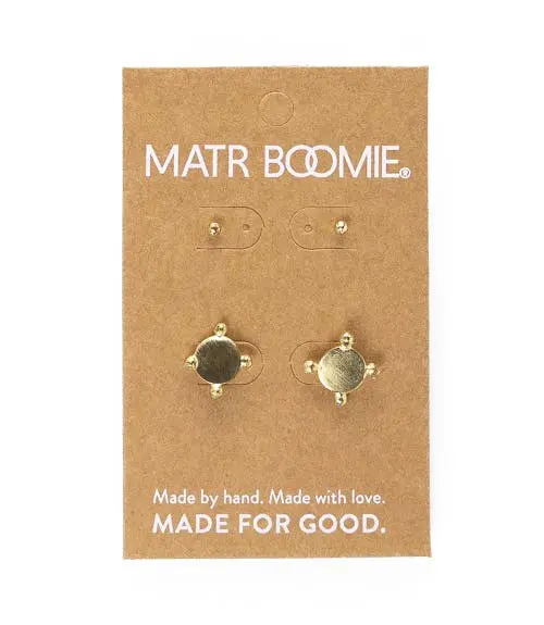 MATR BOOMIE Pari Dot Disc Earring Set Of 2