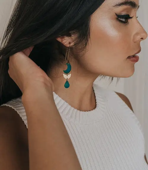 MATR BOOMIE Rajani Moon Phase Drop Earrings