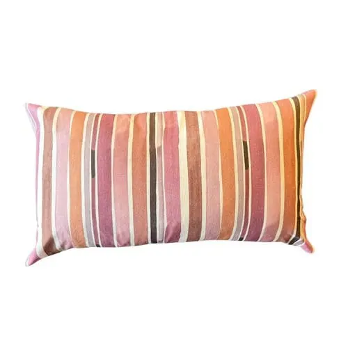 GOLDIE HOME Lisbon Stripe Lumbar Pillow - Pink