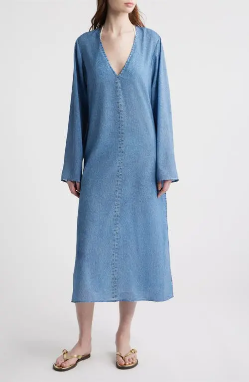 Rag & Bone Rb Miramar Crinkle Long Sleeve Cover-up Dress - Minet