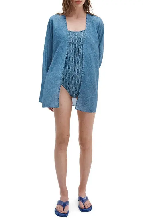 Rag & Bone Rb Miramar Crinkle Cover-up Top - Minet