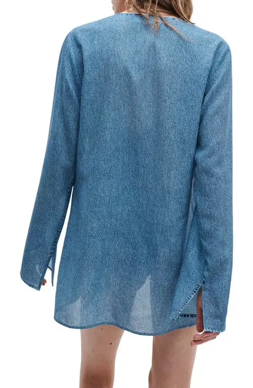 Rag & Bone Rb Miramar Crinkle Cover-up Top