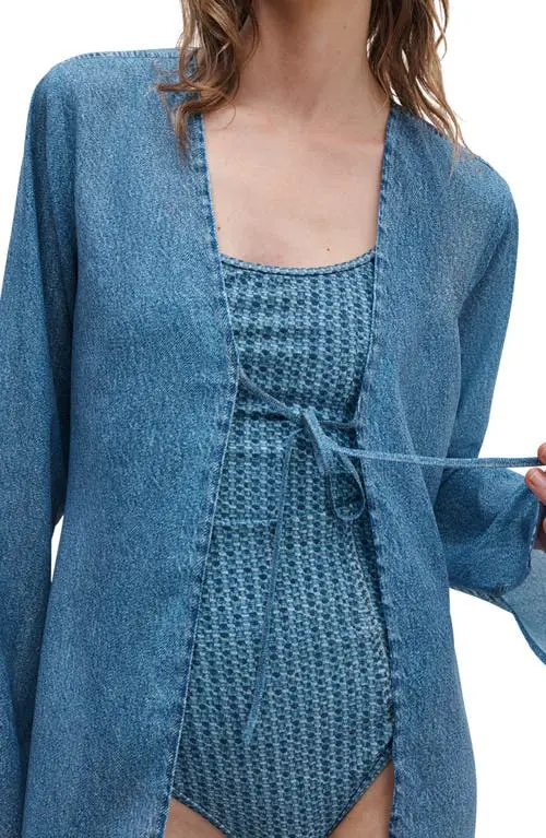Rag & Bone Rb Miramar Crinkle Cover-up Top
