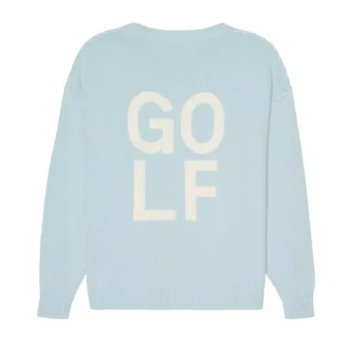 ELLSWORTH + IVEY Riley Crewneck Sweater - Light Blue