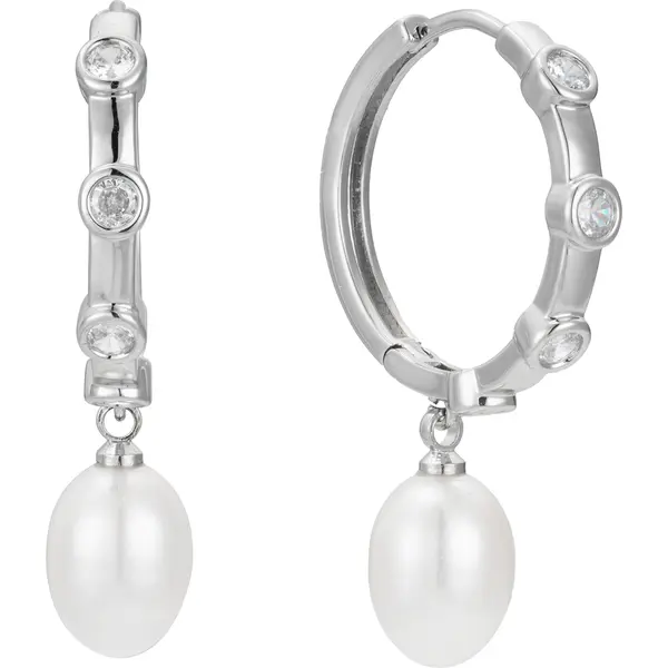 UNTAMED PETALS Braxton Hoop Earrings - Silver