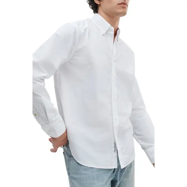 Rag & Bone Classic Fit Oxford Button-down Shirt - White
