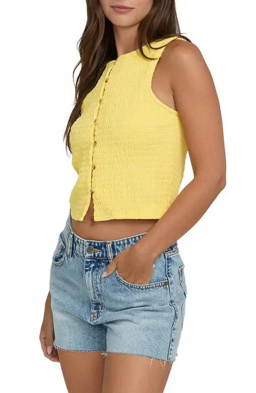 BILLABONG Button-up Sleeveless Top