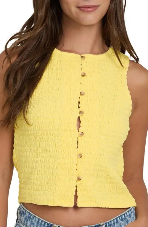 BILLABONG Button-up Sleeveless Top