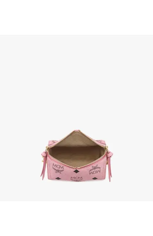 Mcm Diamant 3d Charm In Visetos - Soft Pink