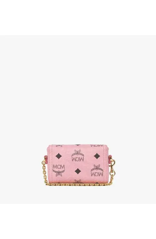 Mcm Diamant 3d Charm In Visetos - Soft Pink