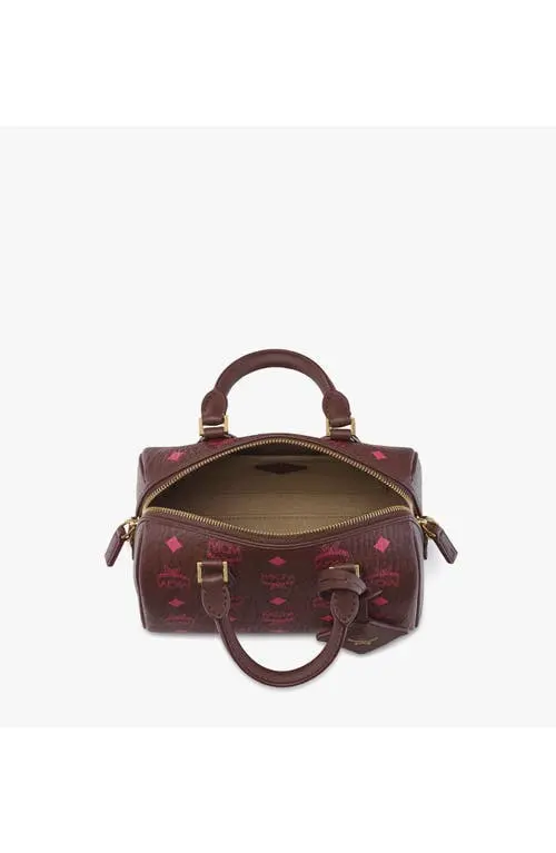 Mcm Ella Boston Bag In Maxi Visetos