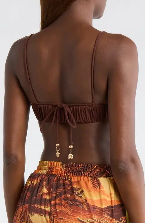 KULANI KINIS Ruched Bralette Underwire Bikini Top