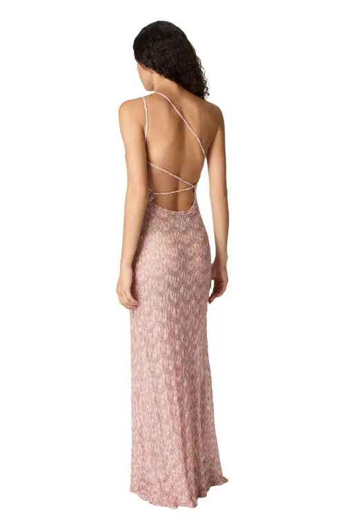 Missoni Foliage Pattern One-shoulder Dress - Multicoloured